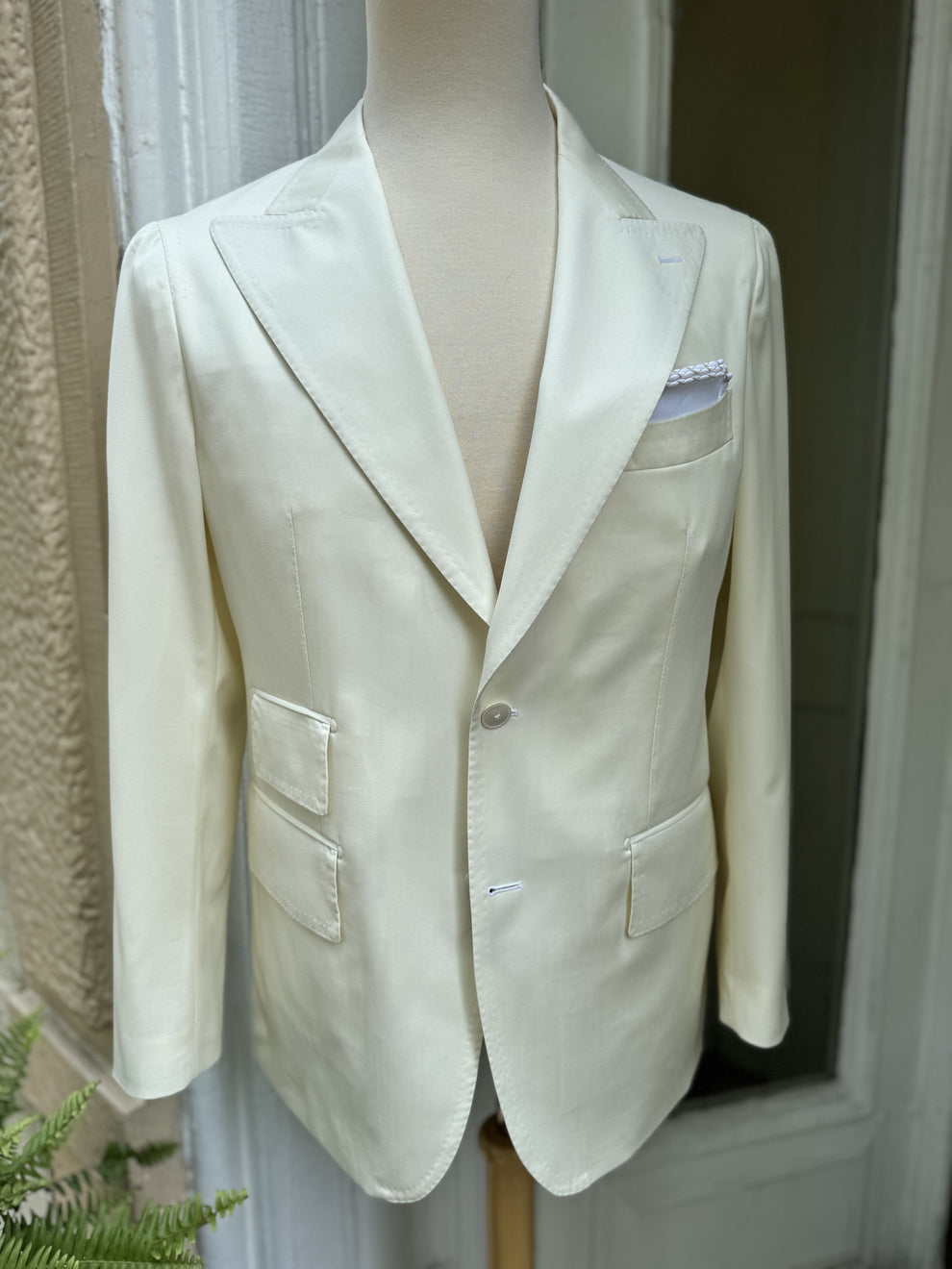HEAVY CREAM SUIT – Terry Corbett New York